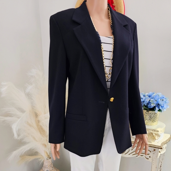 Austin Reed | Jackets & Coats | Vintage Classic Austin Reed Navy Blue ...